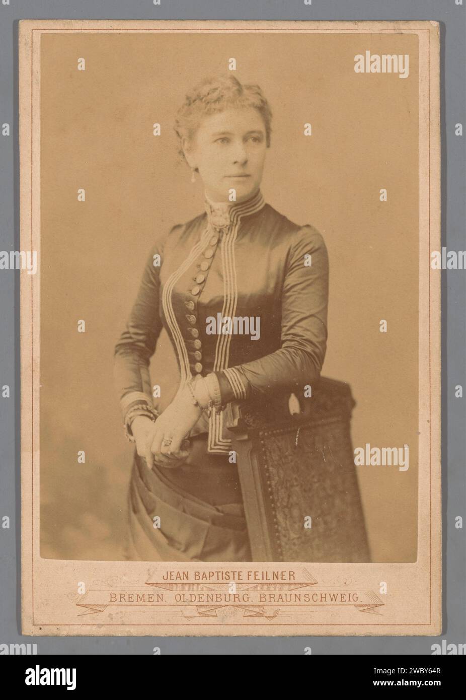 Portrait of an unknown woman, Jean Baptiste Feilner, c. 1875 - c. 1899 ...