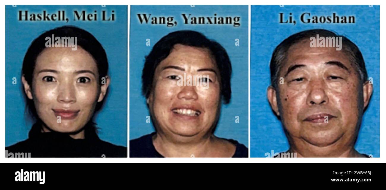 FILE - This undated photo combination provided by the Los Angeles Police Department shows Mei ...