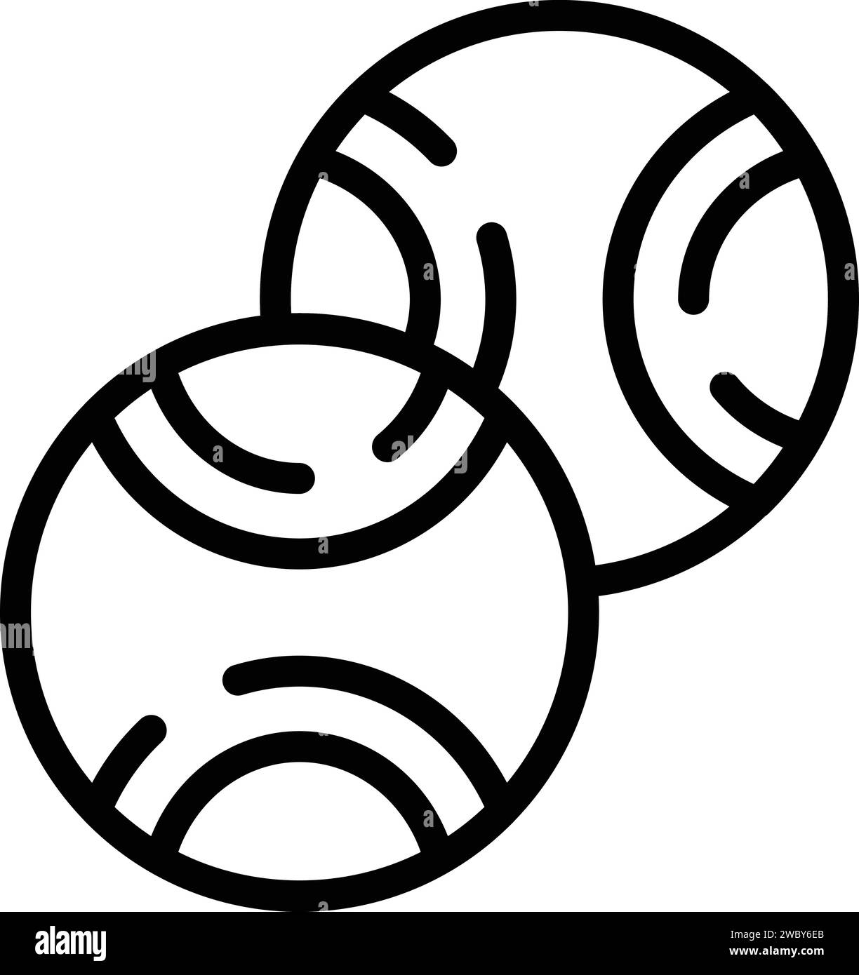 Dog training balls icon outline vector. Tunnel adult. Solitary walk ...
