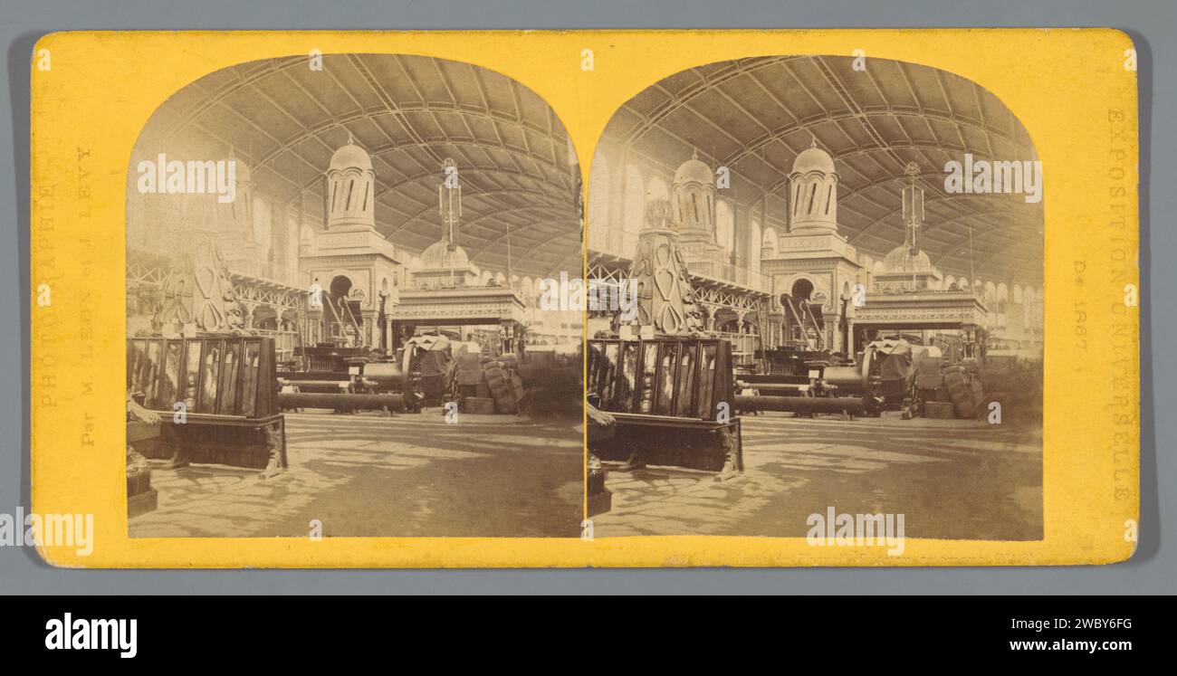 Ottoman department in the machine hall at the World Exhibition of 1867 ...