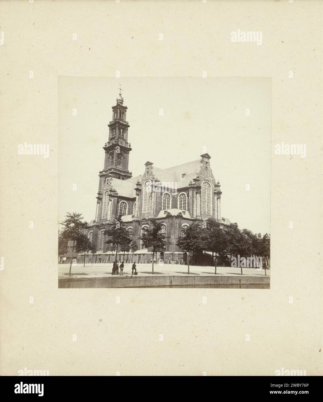 View of the Westerkerk in Amsterdam, Anonymous, c. 1860 - c. 1875 ...
