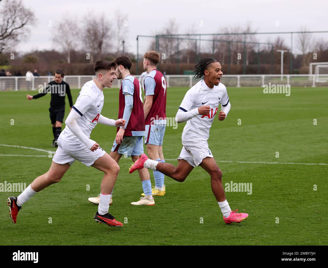 Enfield, UK. 12th Jan, 2024. Tyrese Hall of Tottenham Hotspur U18 ...