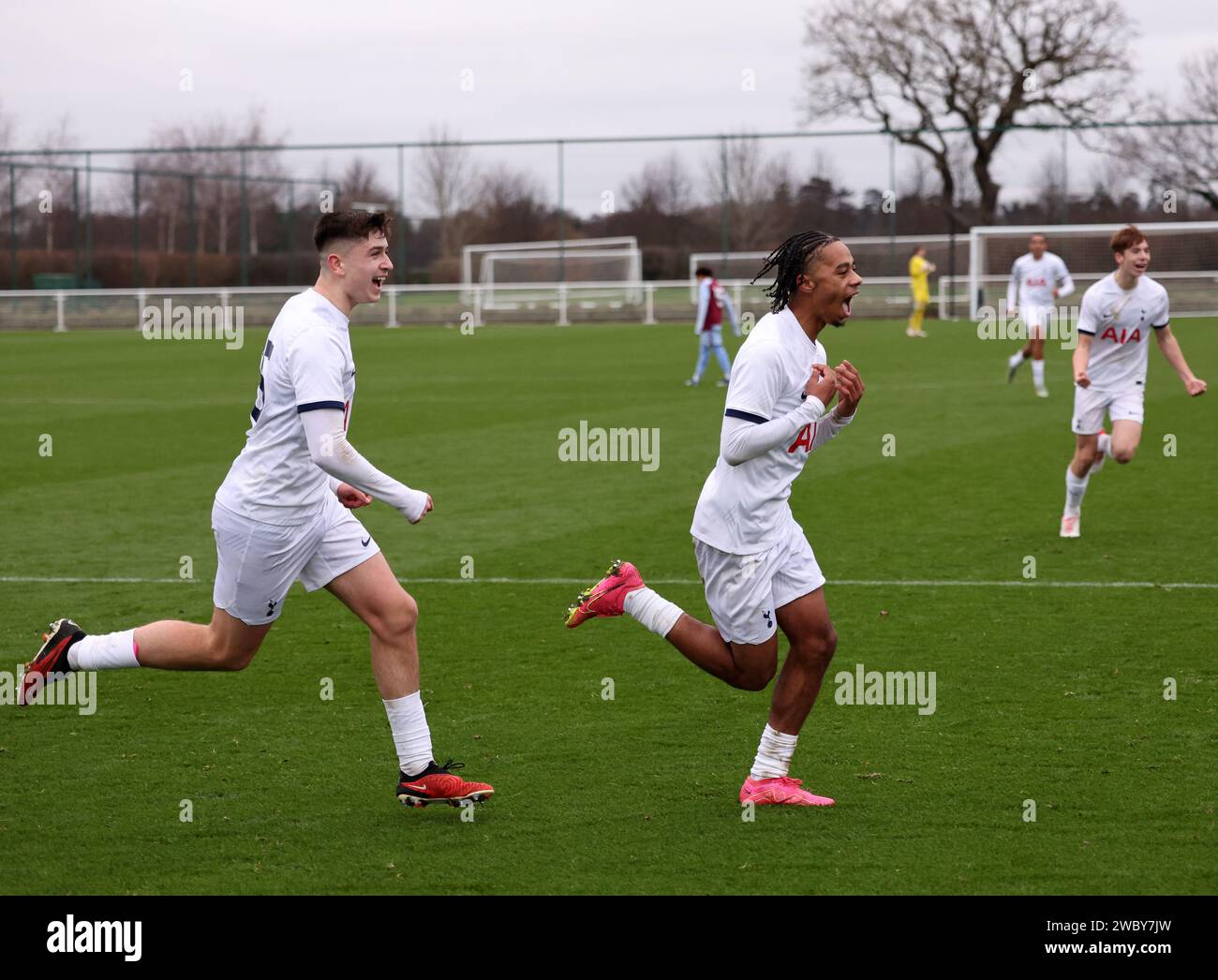 Enfield, UK. 12th Jan, 2024. Tyrese Hall of Tottenham Hotspur U18 ...
