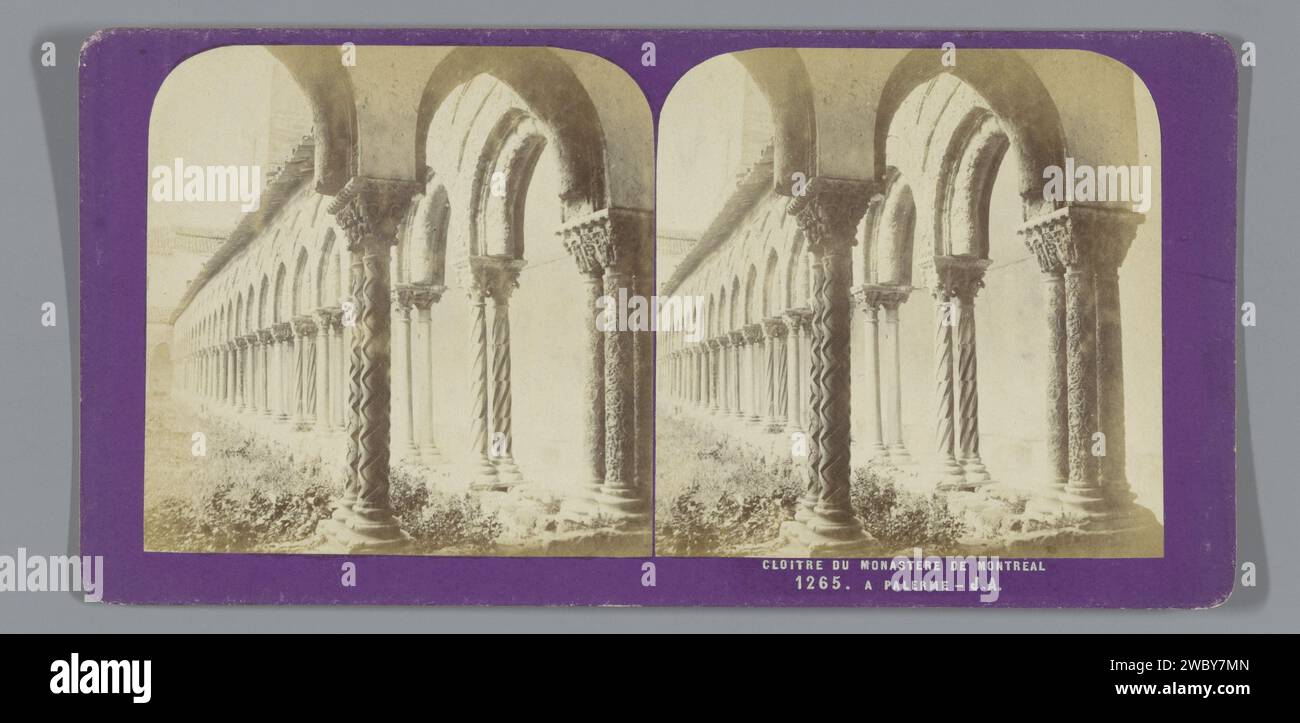 View of the monastery corridor at the courtyard of the monastery of ...