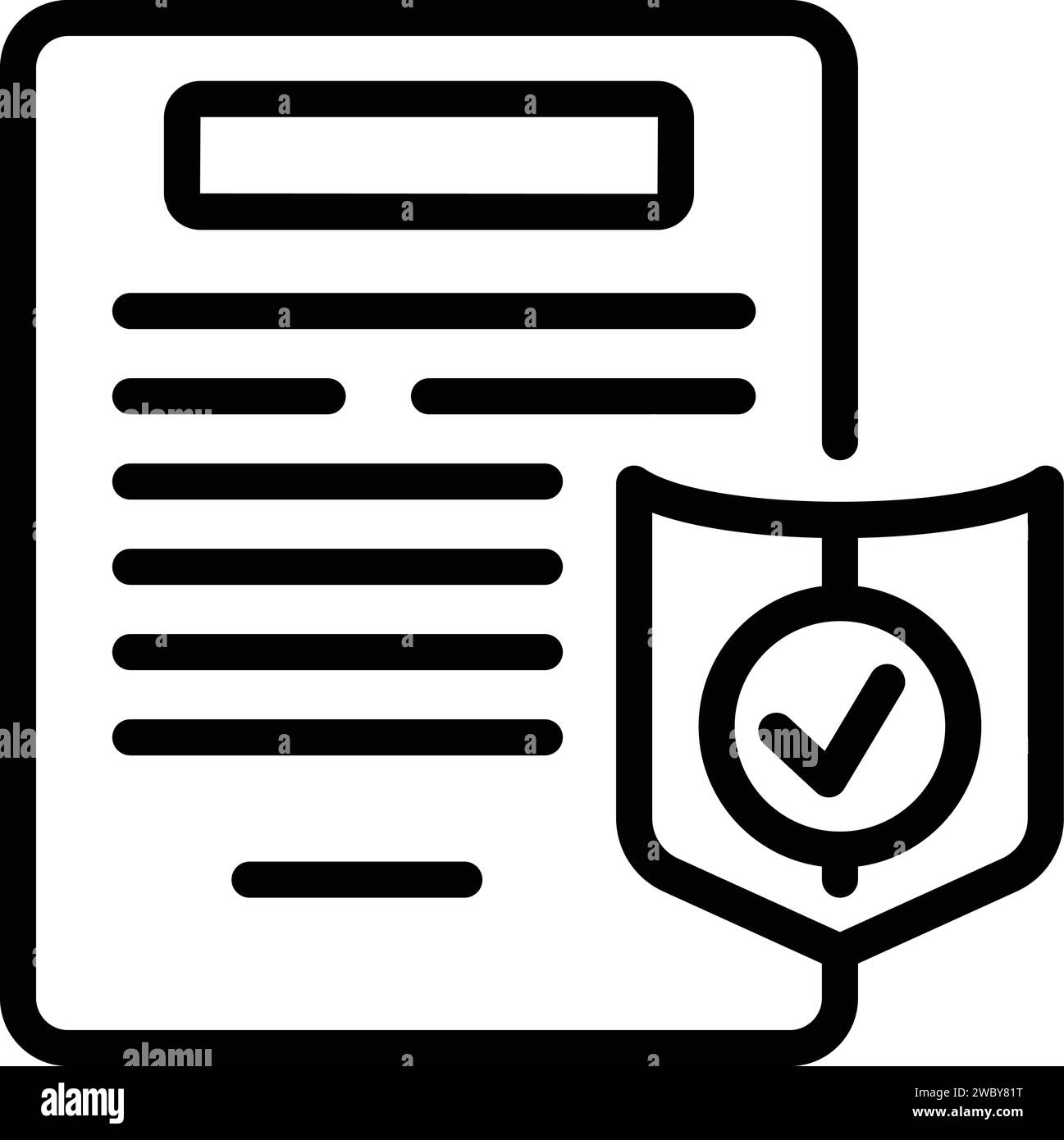 Consumer protection icon consumer protection Black and White Stock ...