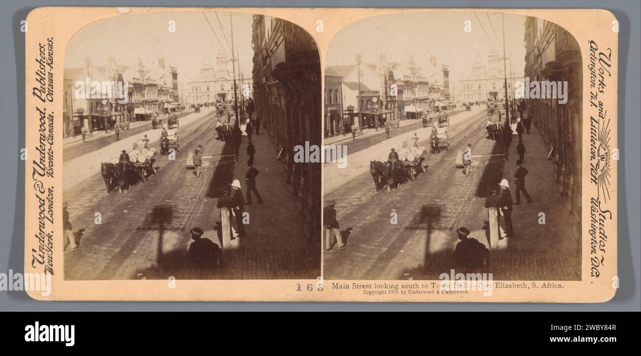 View of Main Street and the town hall in Port Elizabeth, Underwood and ...