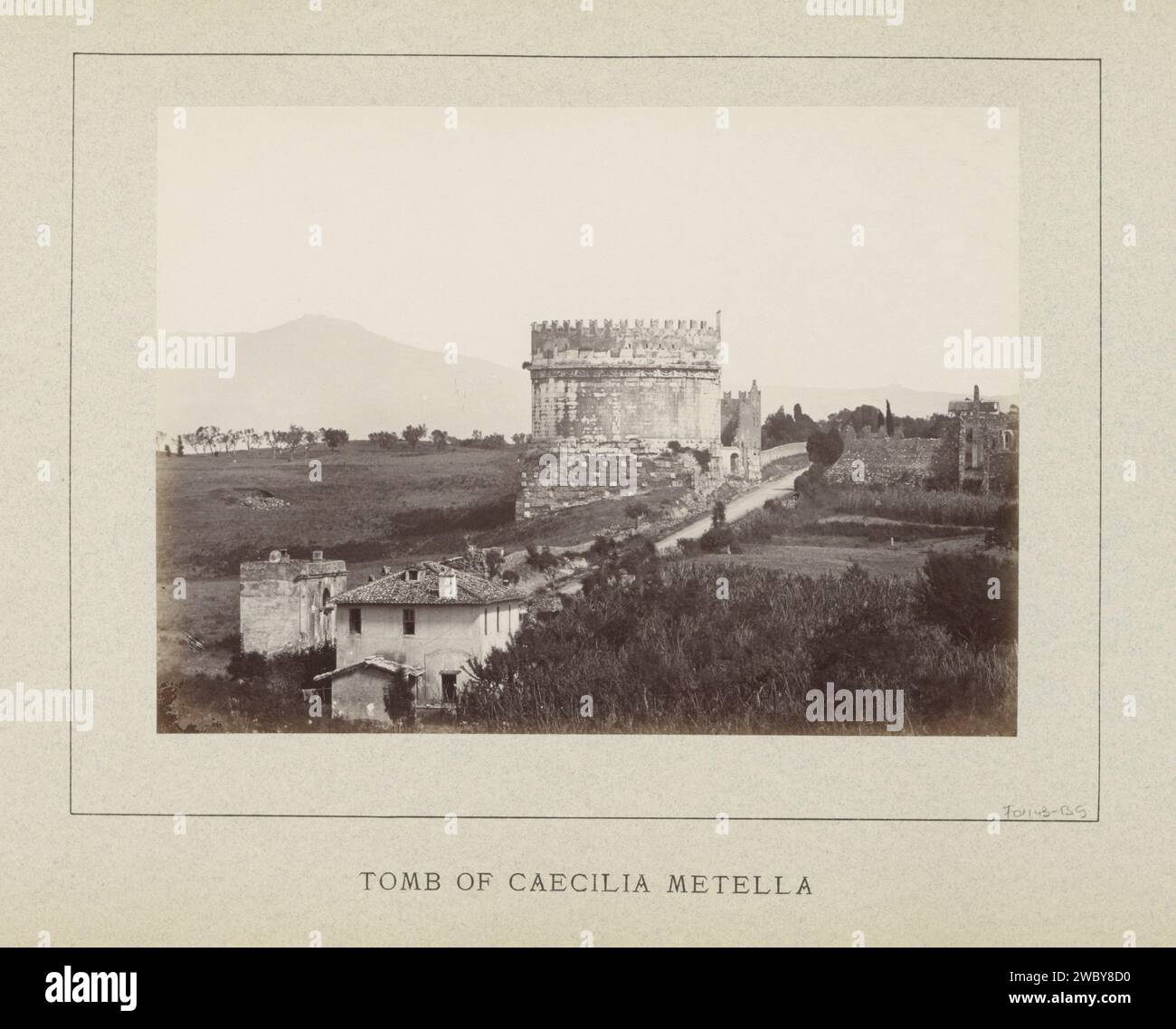 Tomb van Caecilia Metella on the Via Appia at Rome, Anonymous, c. 1860 ...