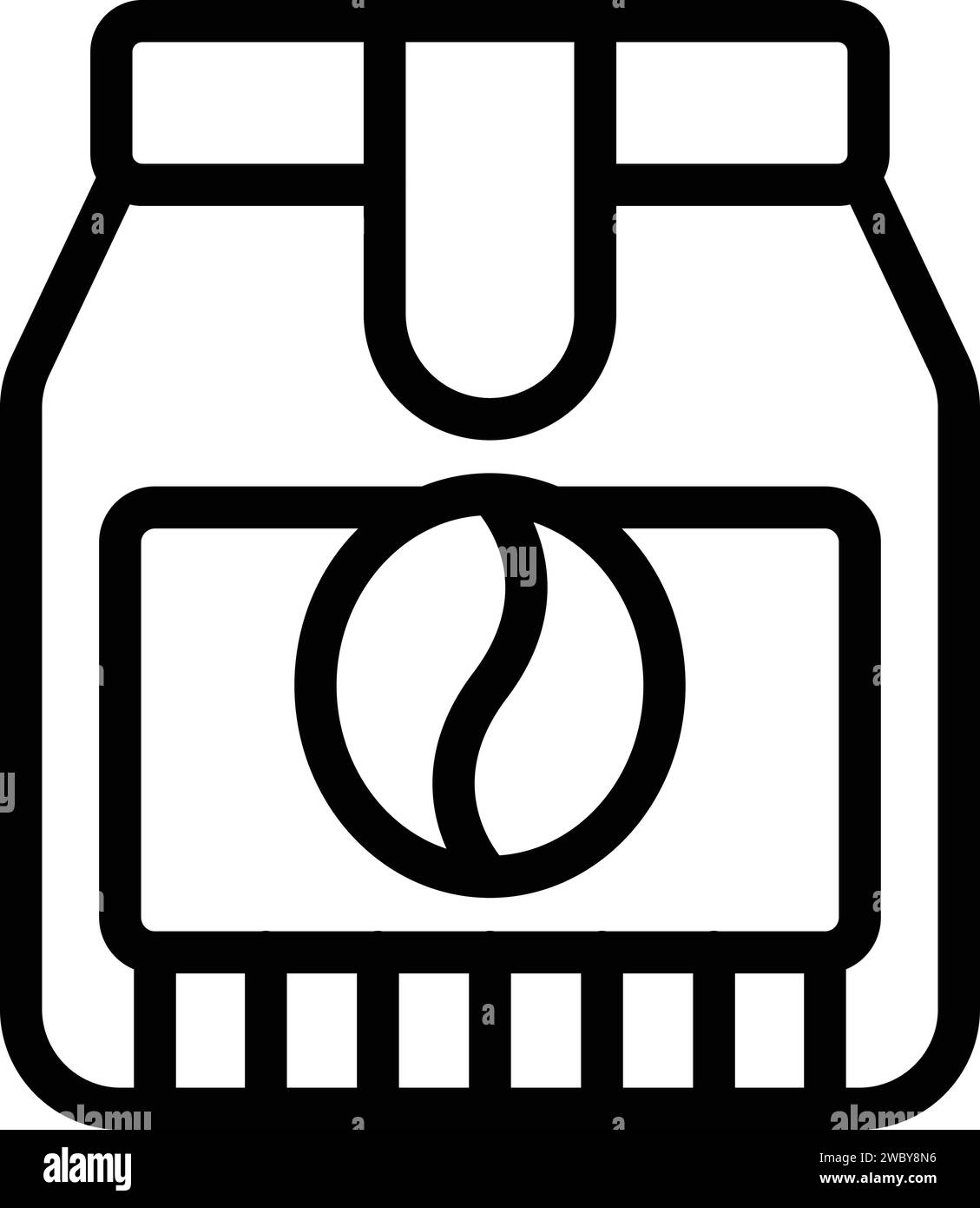 Coffee beans frosty icon outline vector. Dark dairy. Bar beverage Stock ...