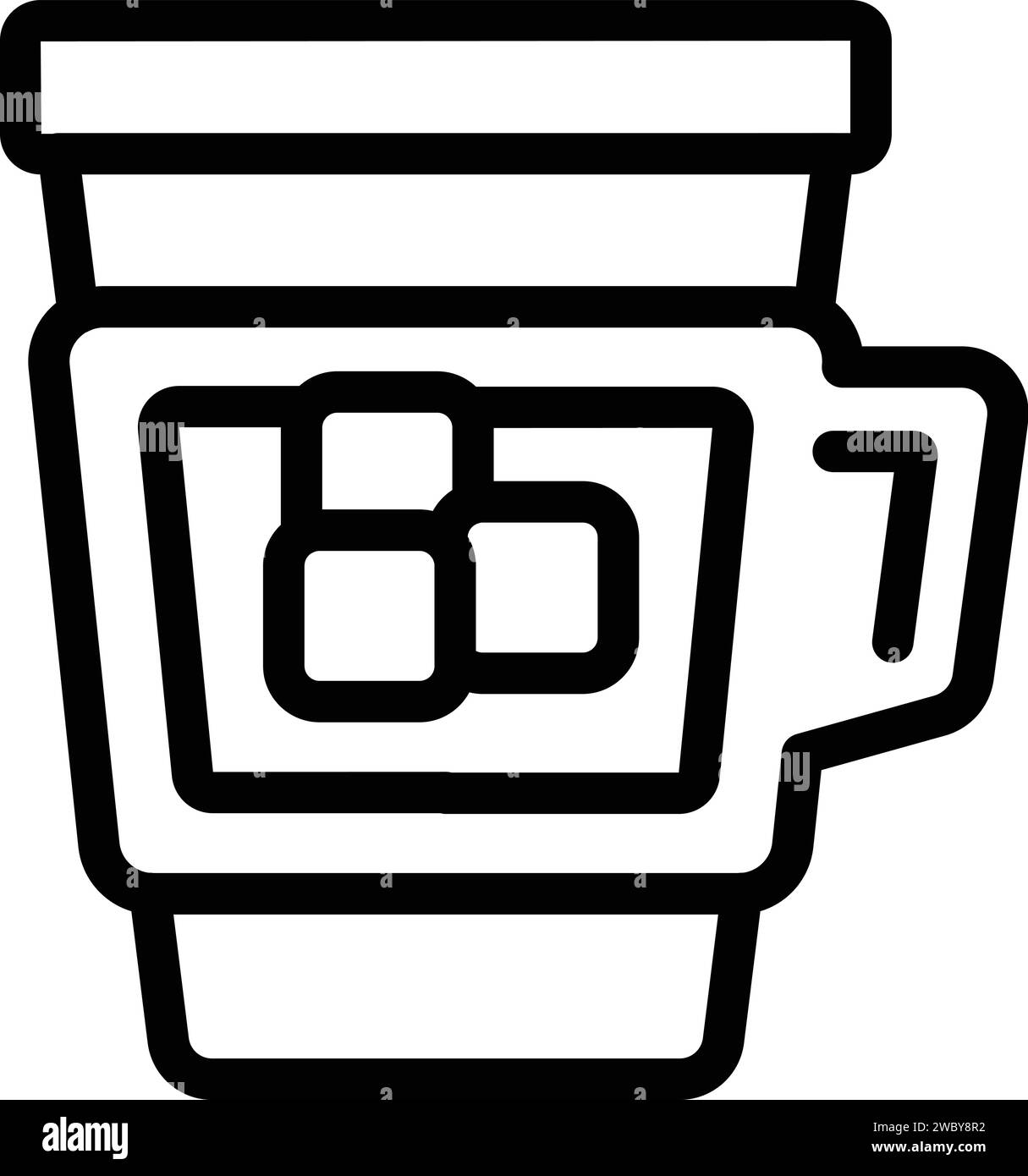 Coconut latte Stock Vector Images - Alamy