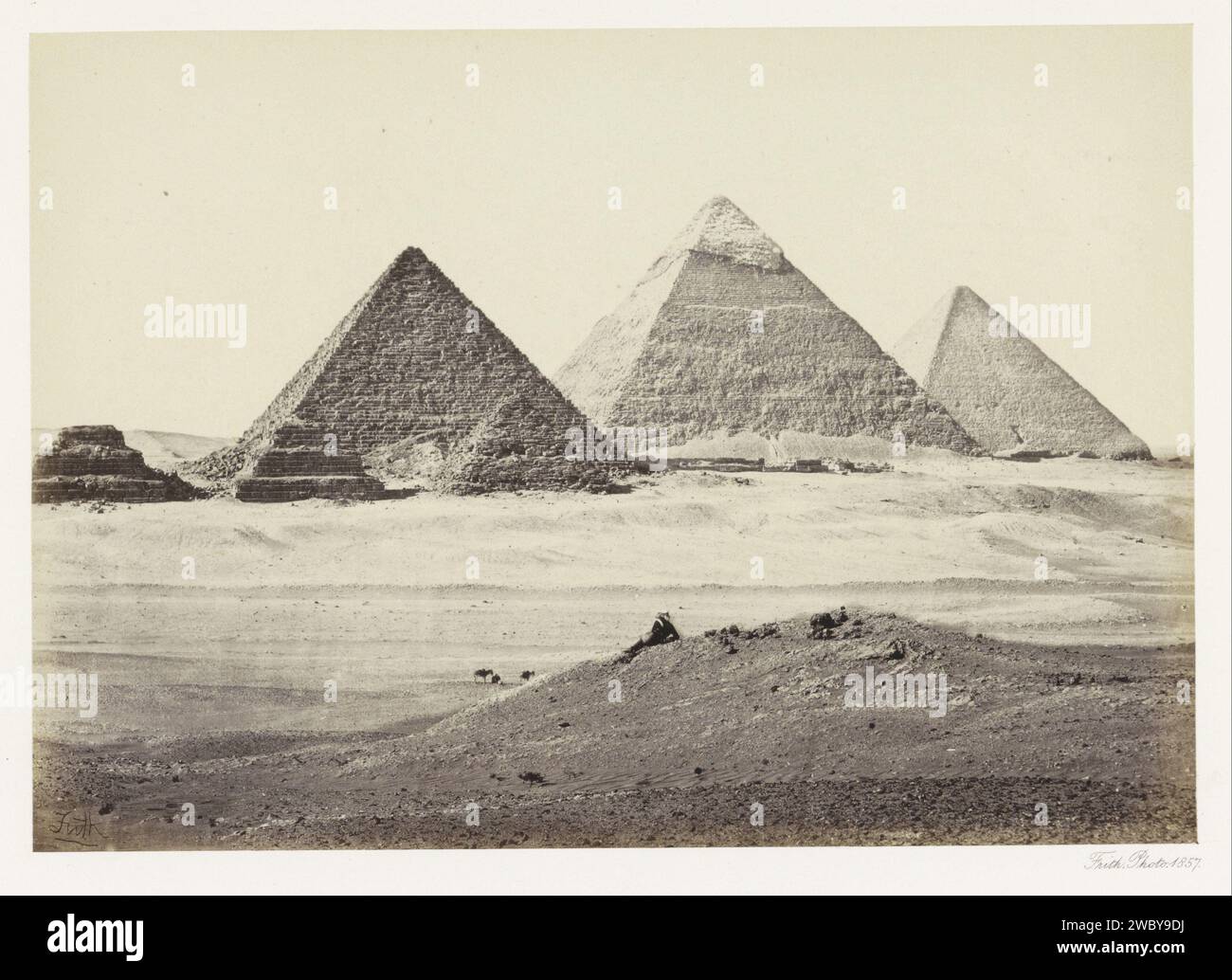 Piramides van Gizeh, Francis Frith, in or after 1856 - in or before c ...