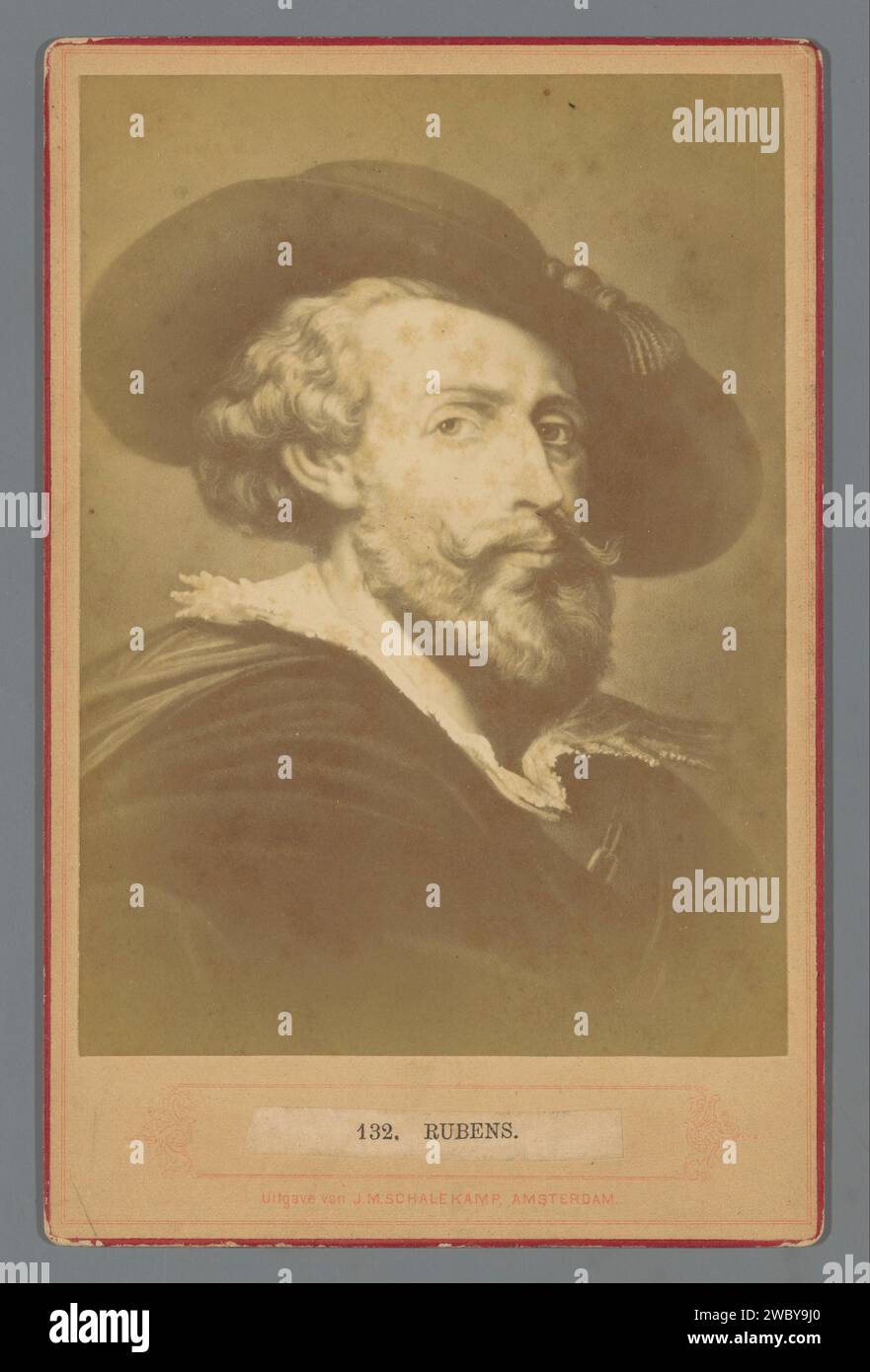 Photo production of a self -portrait of Rubens, Anonymous, After Peter Paul Rubens, c. 1870 - c ...