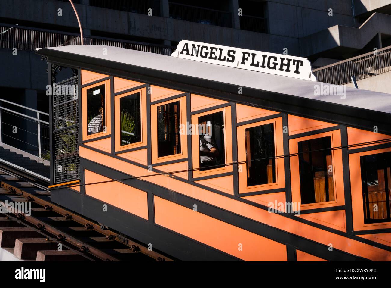 Angels Flight, Los Angeles, California, United States of America Stock ...