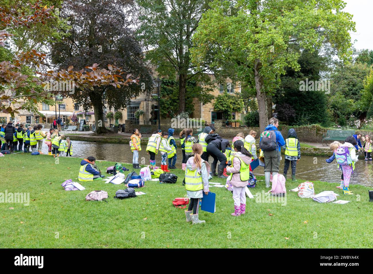 Bourton on the Water village, young children from local primary school ...