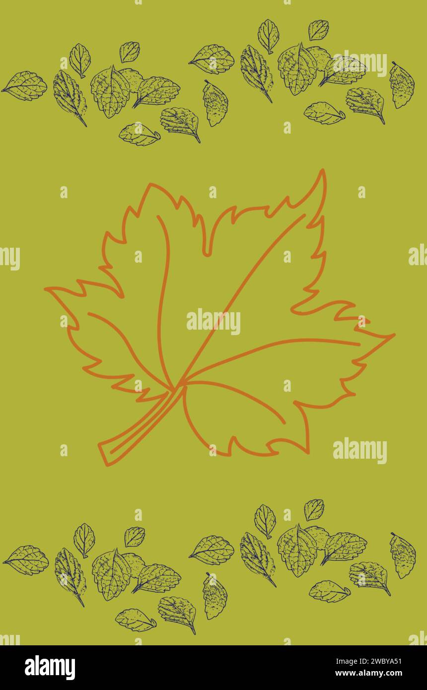 Minimal leaf Stock Vector Images - Alamy