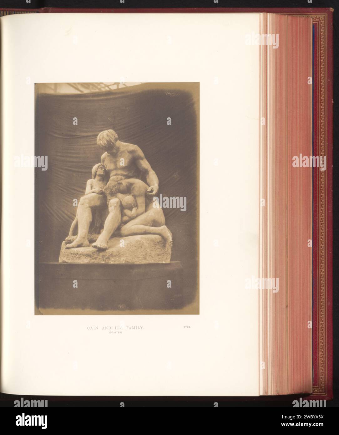 Sculpture of Cain with his family by Antoine Étex, exhibited at the ...