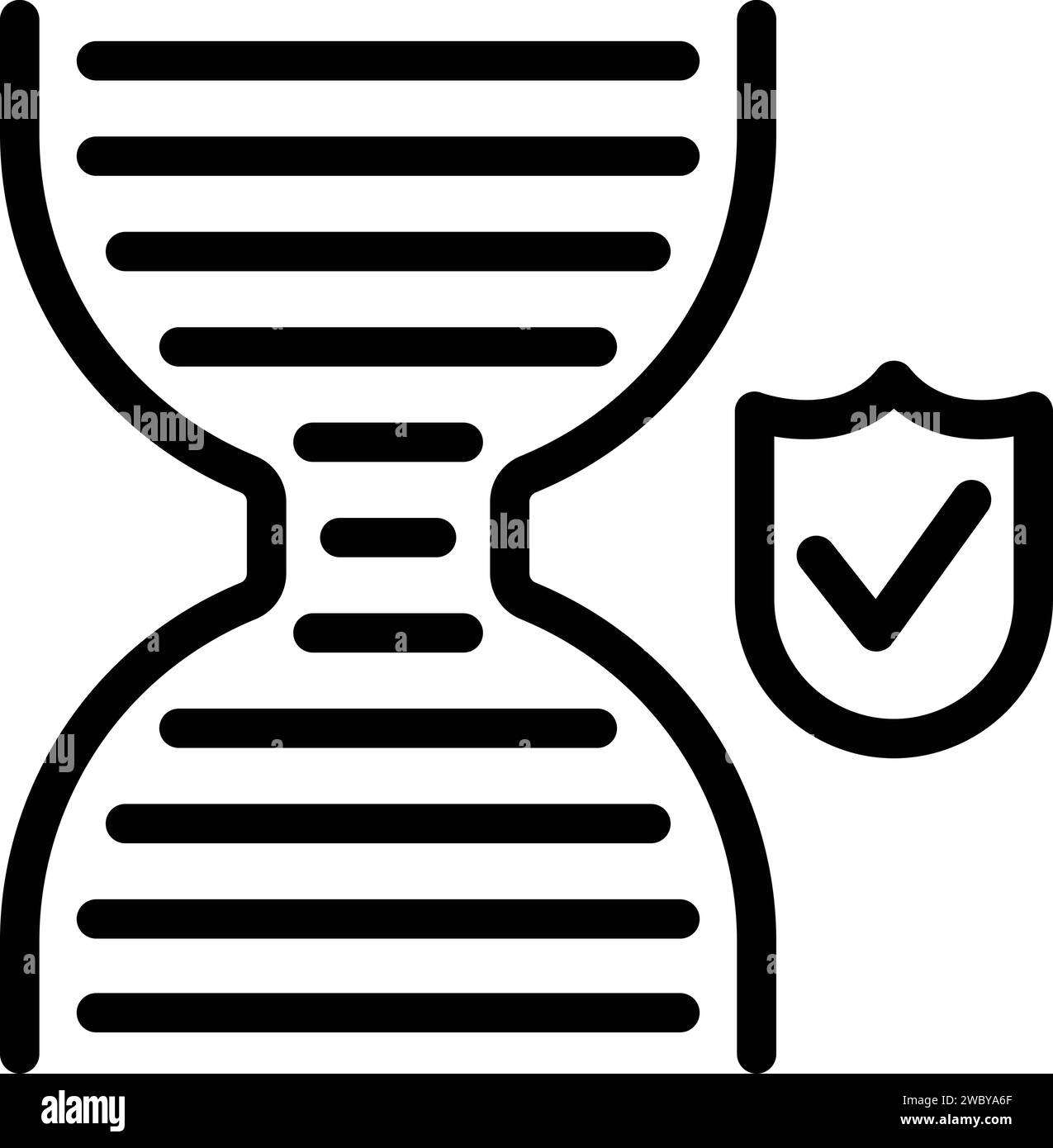 Good health dna icon outline vector. Medicine test. Care life physical ...