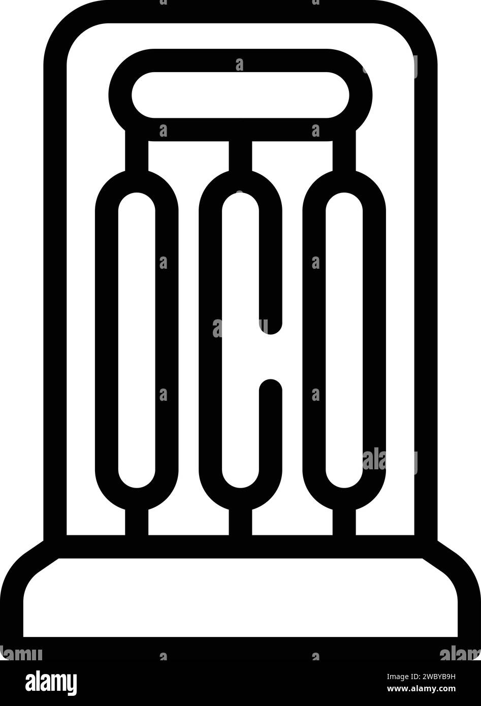 Clean instrument uv lamp icon outline vector. Virus medical. Bulb ...