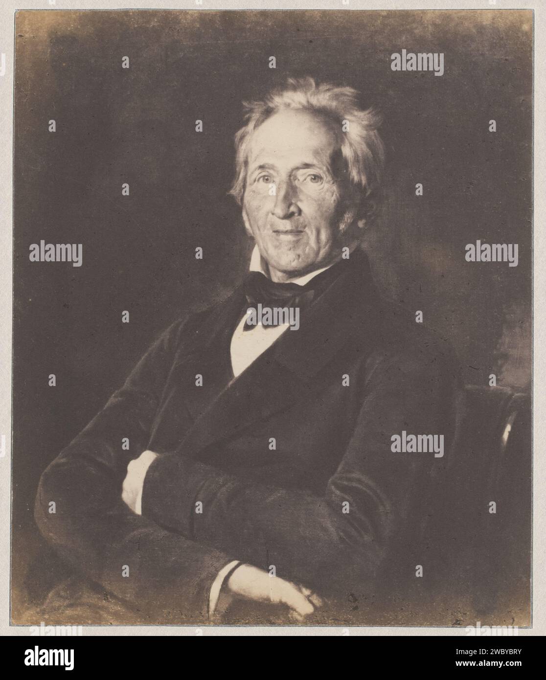 Photo production of a painted man's portrait, Franz Hanfstaengl ...