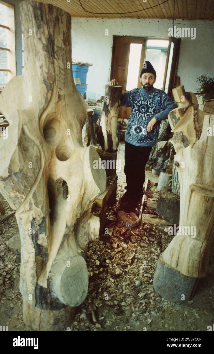 Vizantea, Vrancea County, Romania, approx. 2002. Sculptor Florin ...