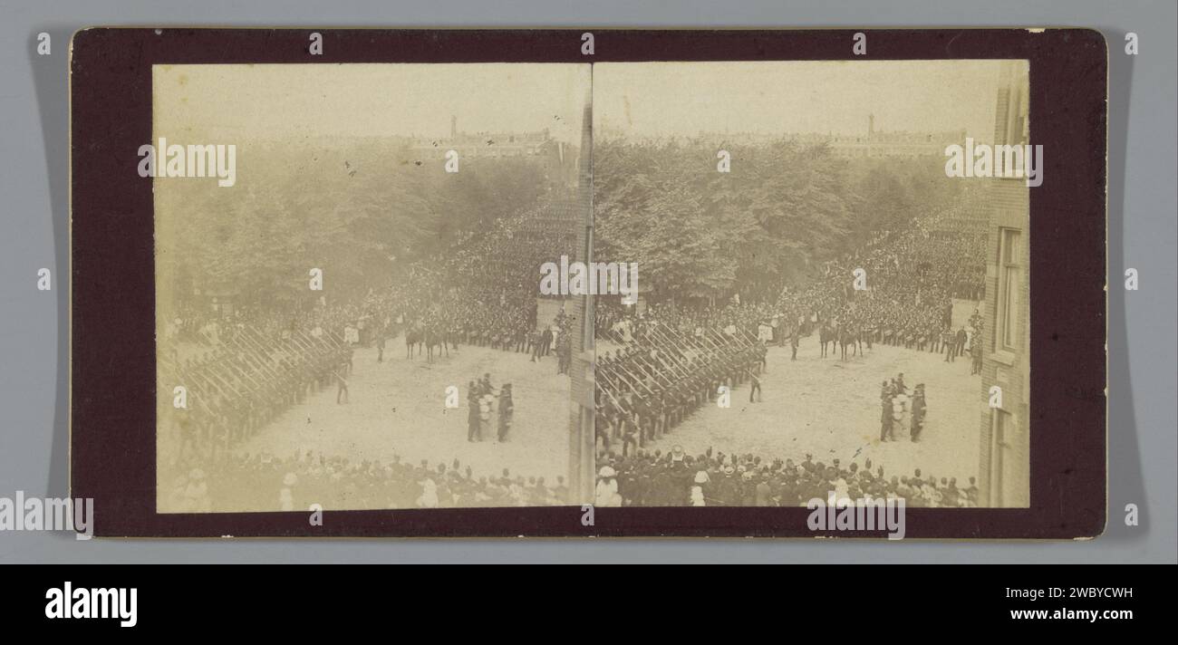 Procession with military performance, Anonymous, 1868 - 1890 ...