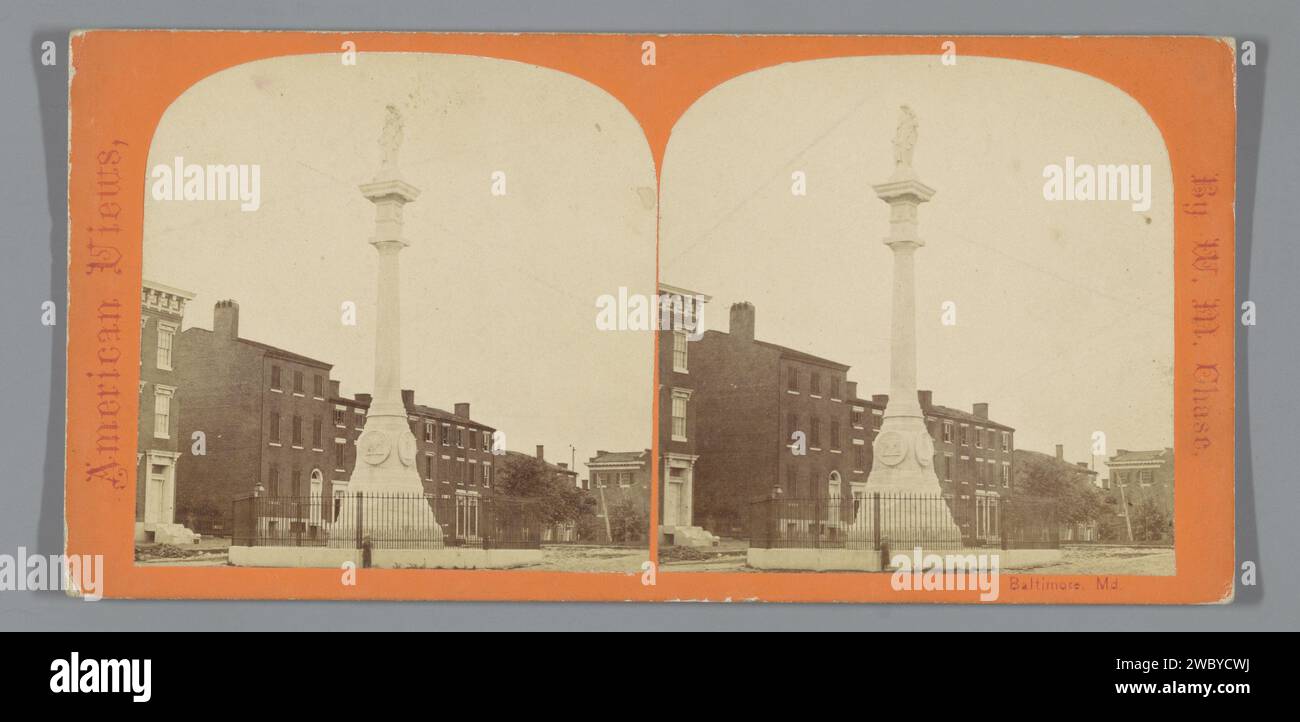 View of the Wildey Monument in Baltimore, Maryland, William Moody Chase ...