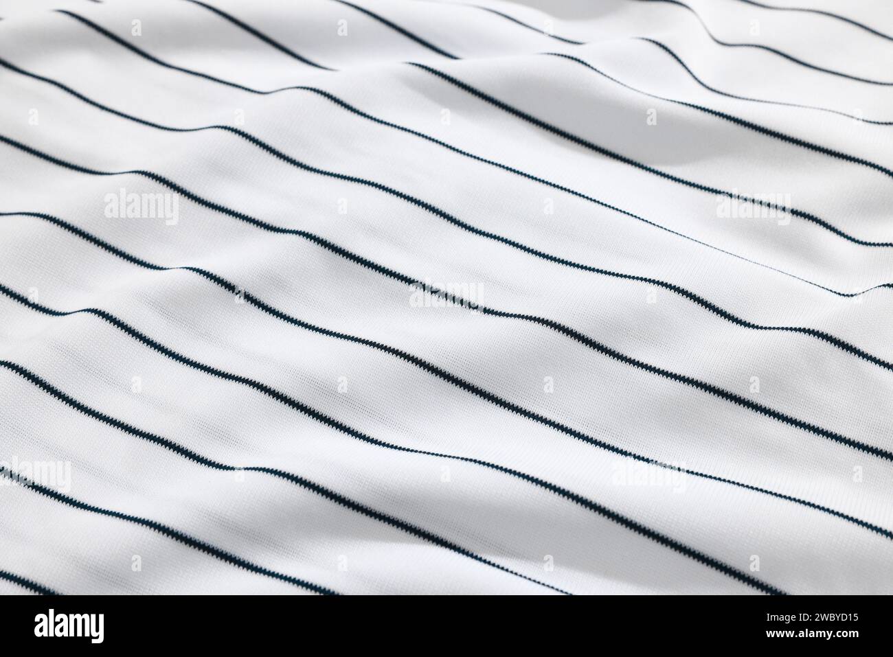 Striped baseball uniform as background, closeup view Stock Photo - Alamy