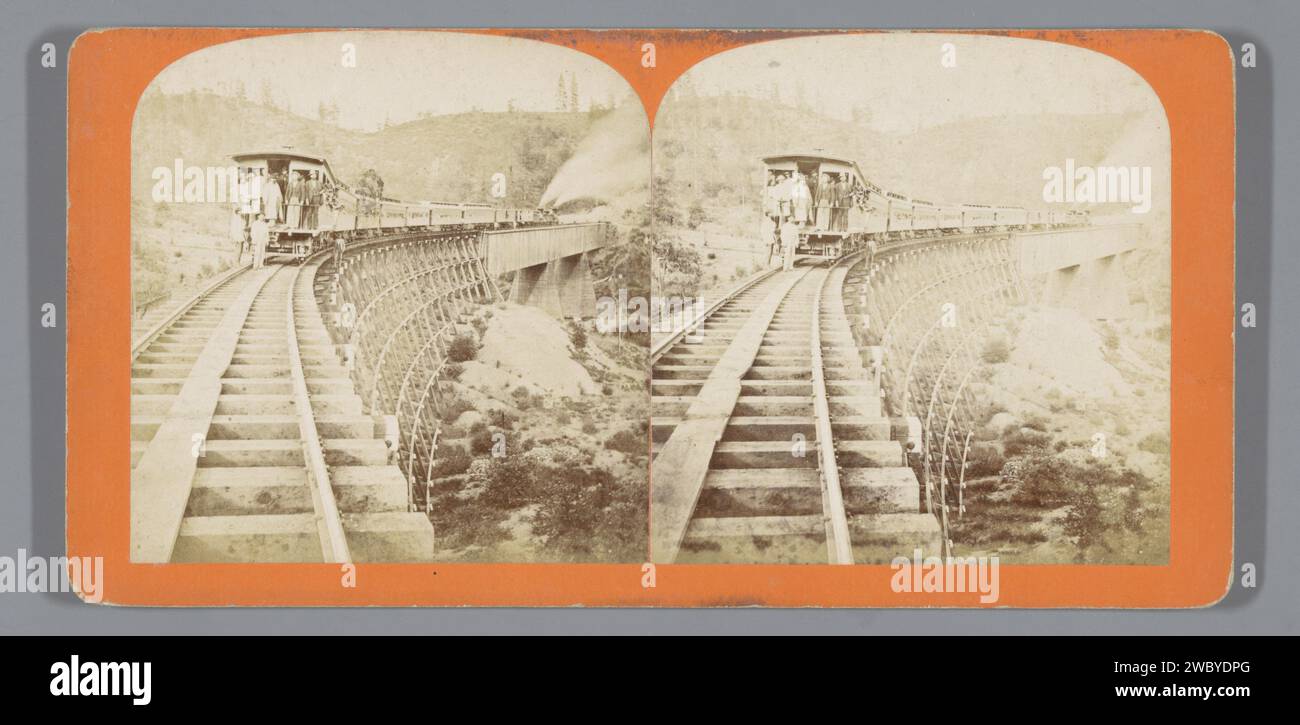 Locomotive on the Long Ravine Bridge, Anonymous, 1868 - 1890 ...