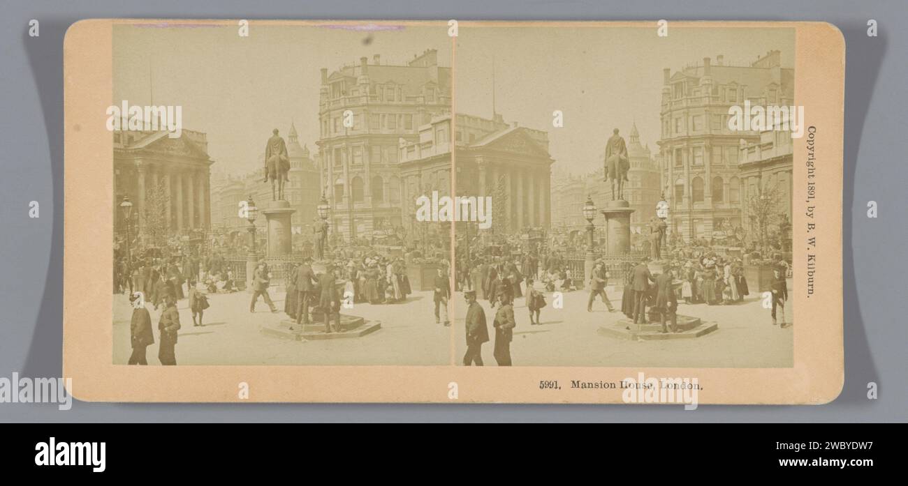 View of Bank Junction in London, Benjamin West Kilburn, 1891 ...