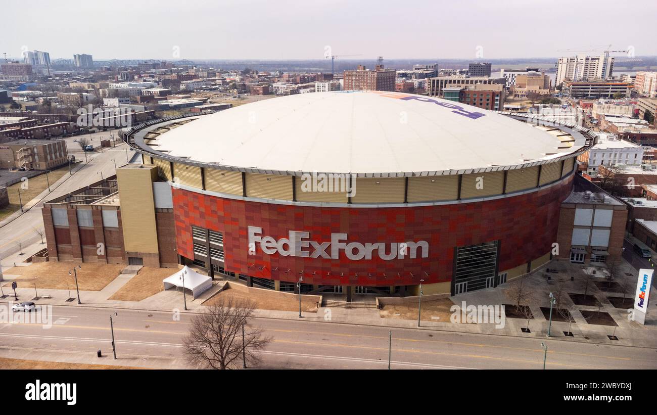 Memphis, TN - February 11, 2023: FedEx Forum Stock Photo - Alamy