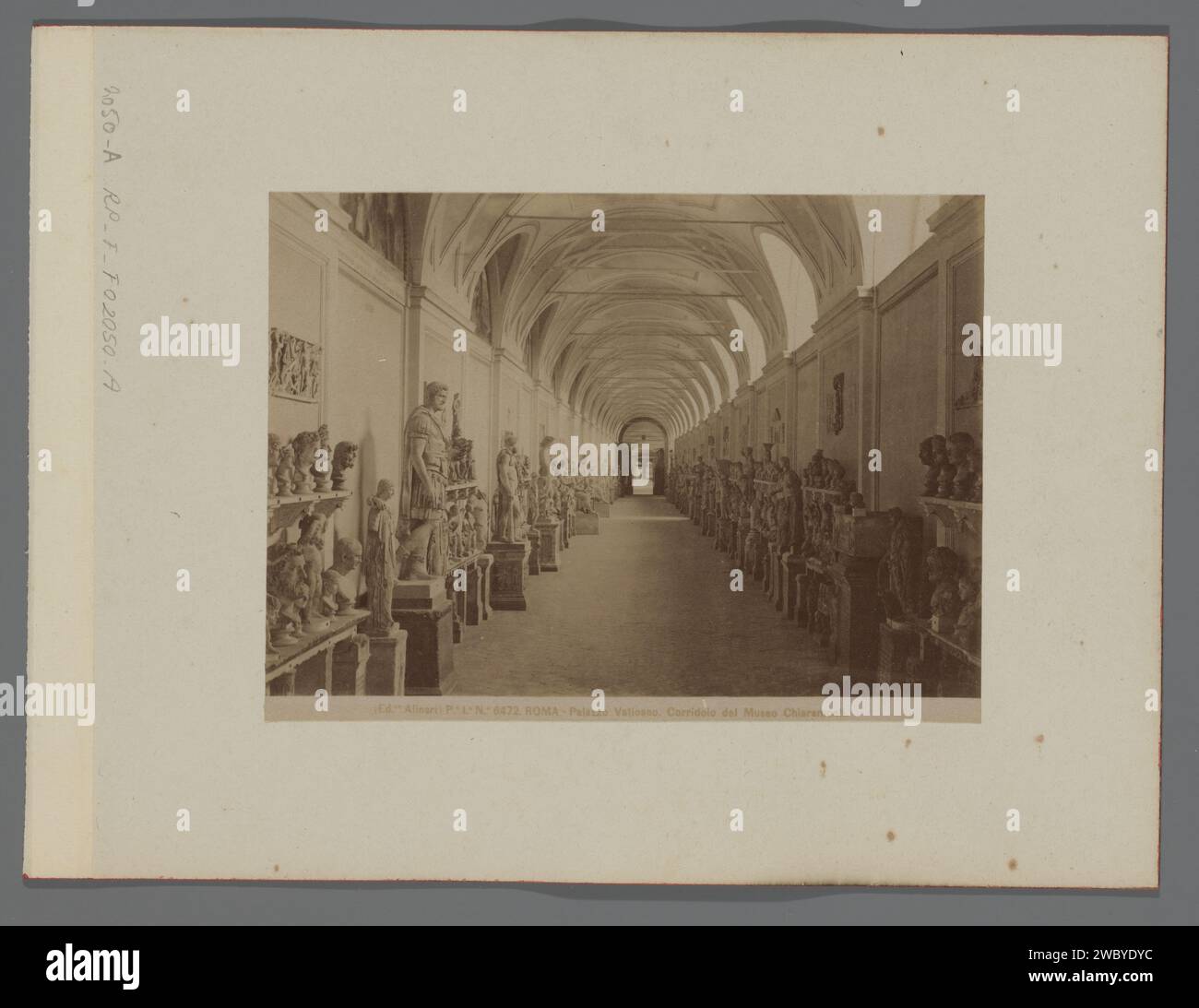 Gallery with sculptures in the Vatican Museum in Rome, Italy, Fratelli ...