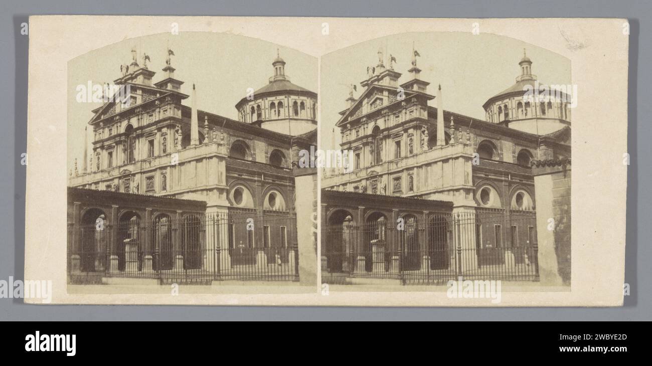 EXTERIEUR VAN DE SANTA MARIA DELLE TRANDA MILAN, ANONYMUS, C. 1850 - c ...
