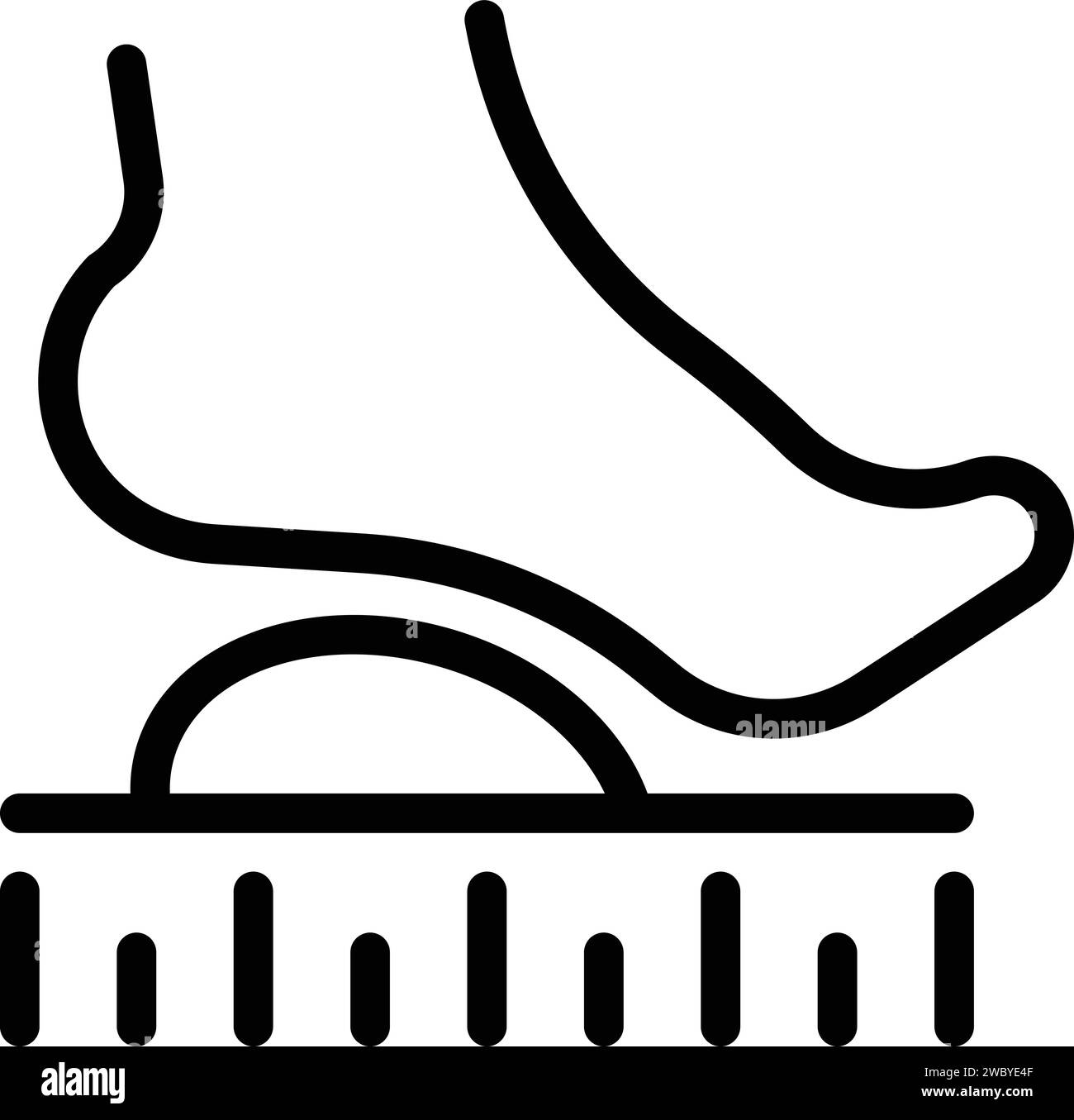 Glue ankle support icon outline vector. Shoe insoles. Bone heel Stock ...