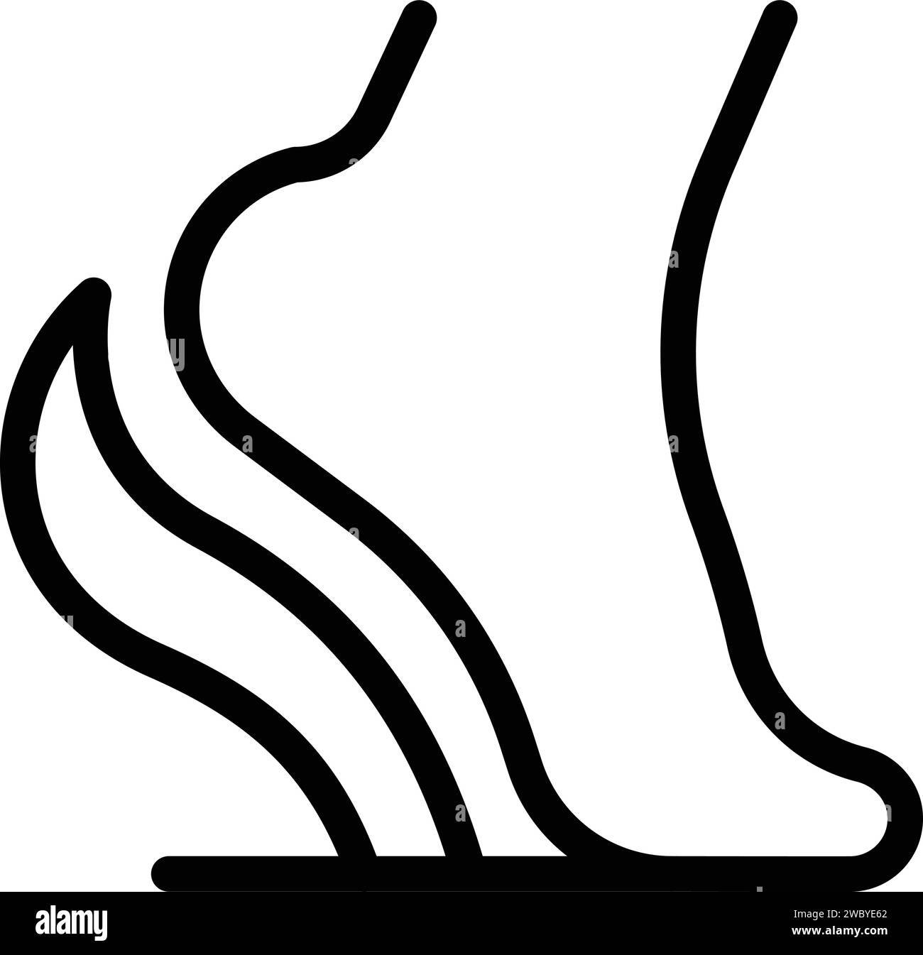 Heel pain icon outline vector. Bone feet pain. Relief shoe Stock Vector ...