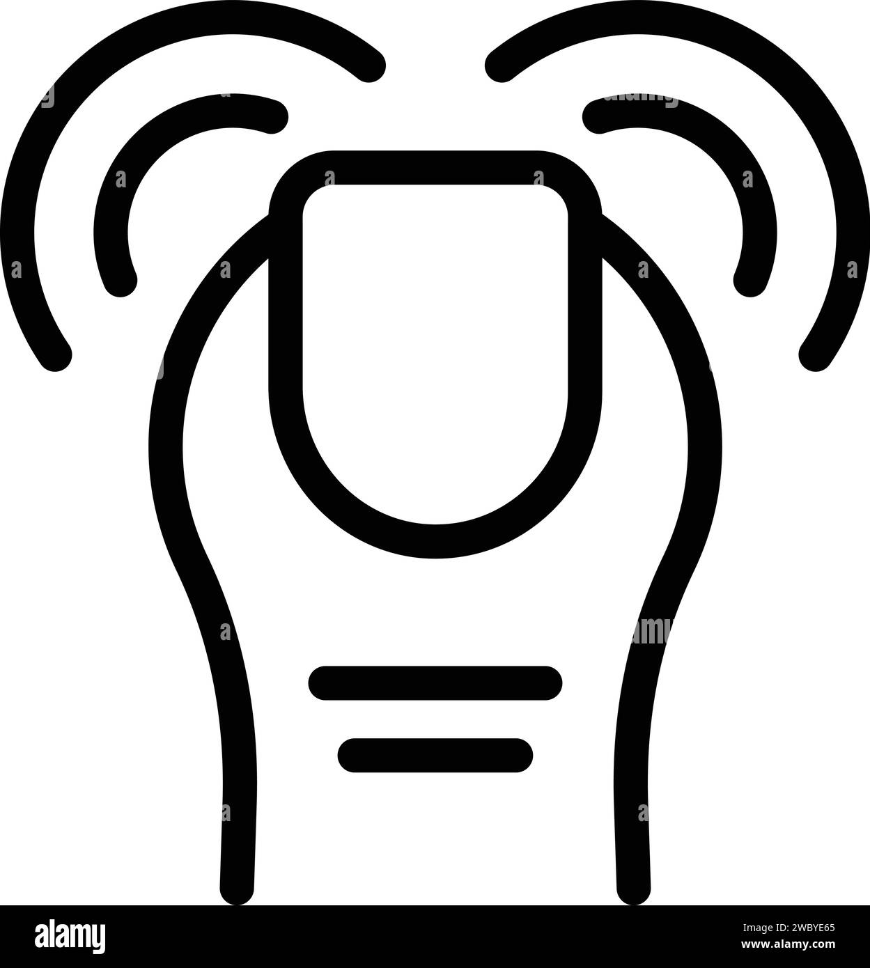 Finger shoe support icon outline vector. Treatment ankle. Heel bone ...