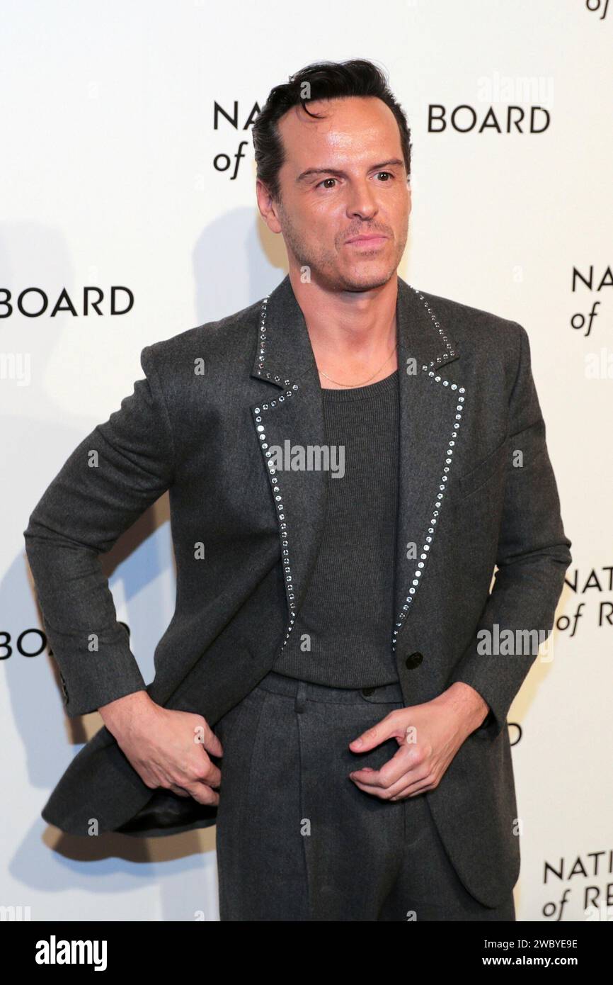 Ciprianis, New York, USA, January 11, 2024 - Irish actor Andrew Scott ...