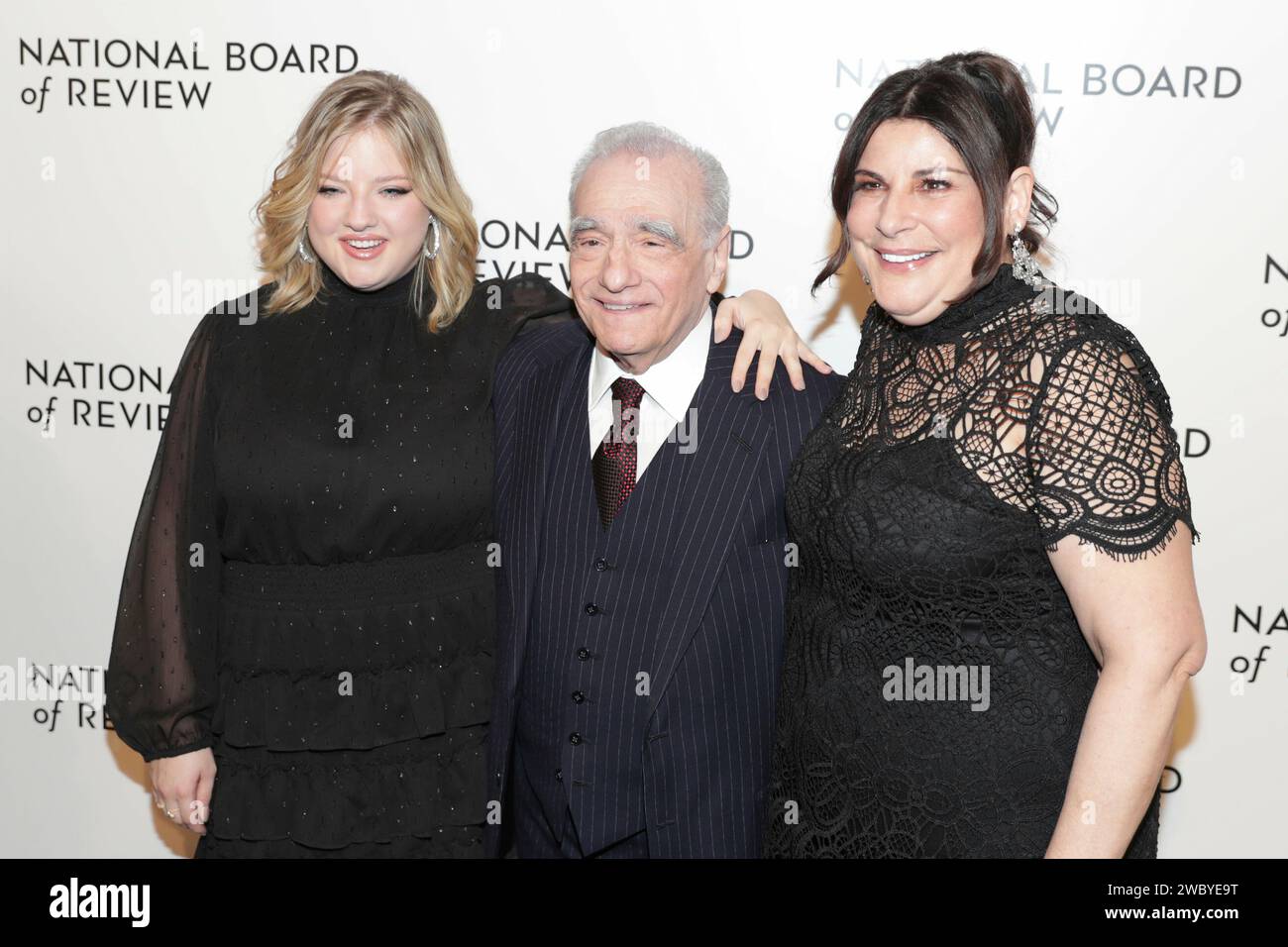 Ciprianis, New York, USA, January 11, 2024 - Francesca Scorsese, Martin Scorsese, Cathy Scorsese ...