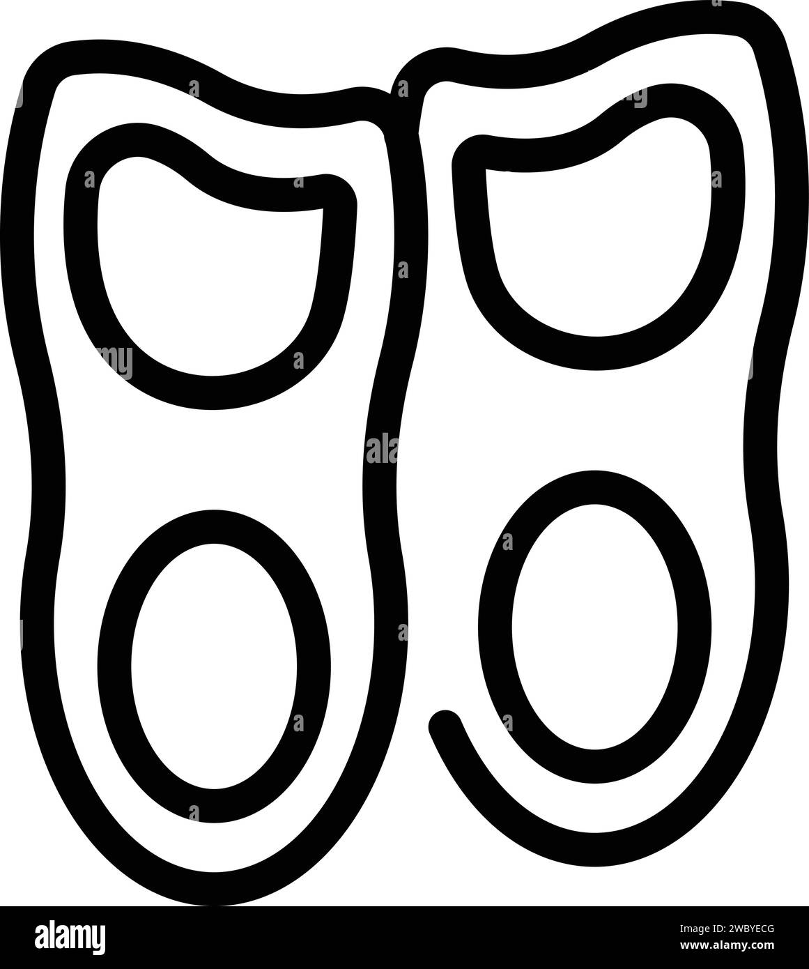 Not full size insoles icon outline vector. Orthotic heel. Podiatry feet ...