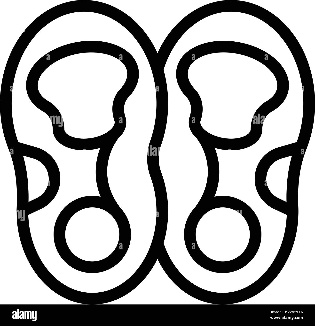 Small orthopedic insoles icon outline vector. Ankle bone. Feet pain ...
