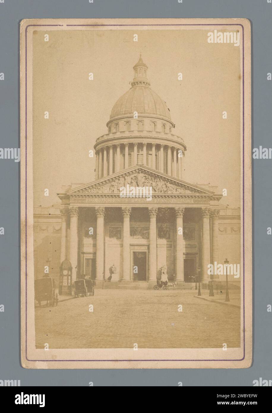 View of the Pantheon in Paris, Anonymous, 1860 - 1890 photograph ...