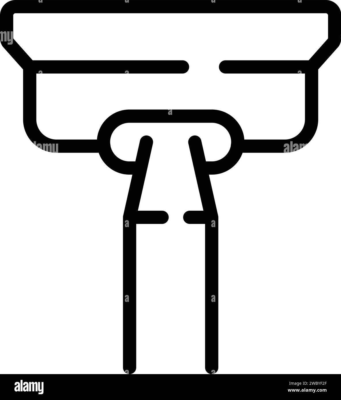 Modern mop icon outline vector. Cleaner dust. Garbage clean floor Stock ...