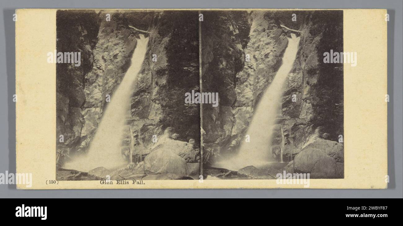 Glen Ellis Falls nabij Pinkham Notch in White Mountain National Forest, anonymous, 1857 - 1863 ...