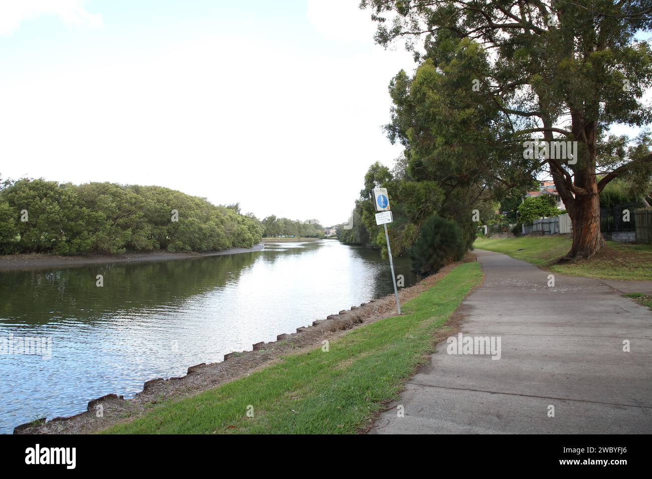 The Cooks River between the Sydney suburbs of Marrickville and Earlwood ...