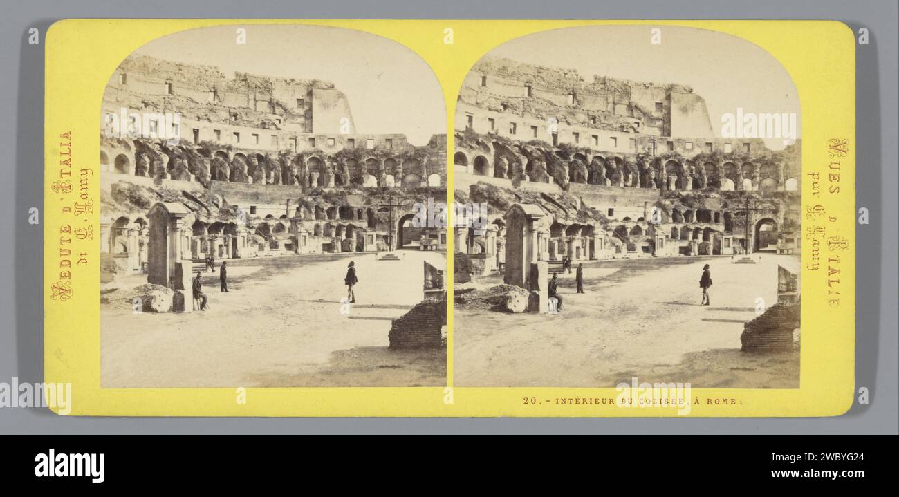 Inside of the Colosseum, Rome, Ernest Eléonor Pierre Lamy, 1861 - 1878 ...