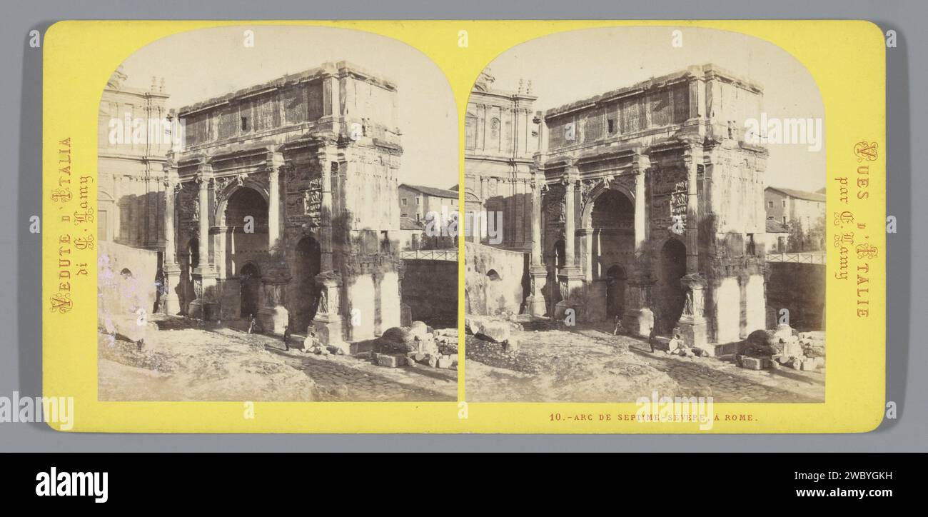 Boog van Constantine, Rome, Ernest Eléonor Pierre Lamy, 1861 - 1878 ...