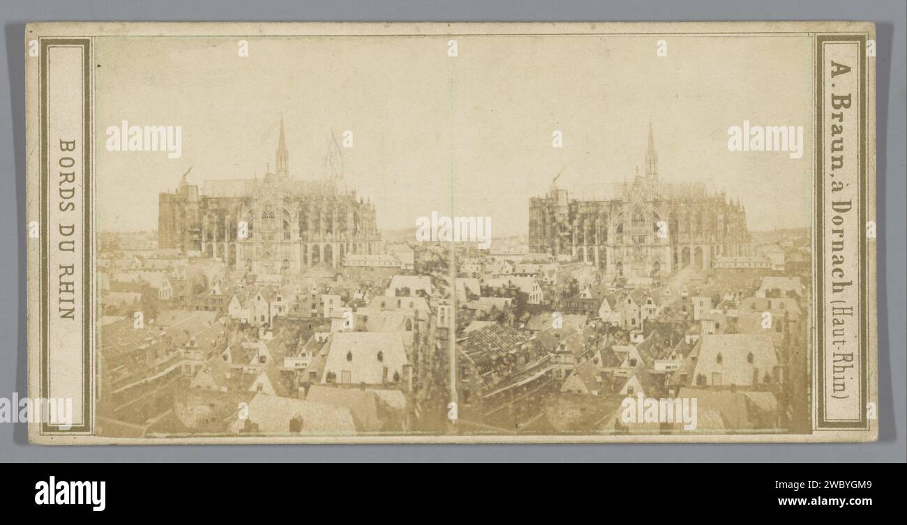 View of the Dom of Cologne, Anonymous, 1863 stereograph ...