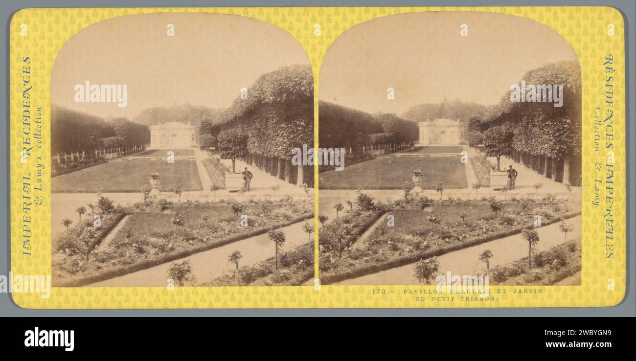 View of the Pavillon Français and the garden of the Petit Trianon ...