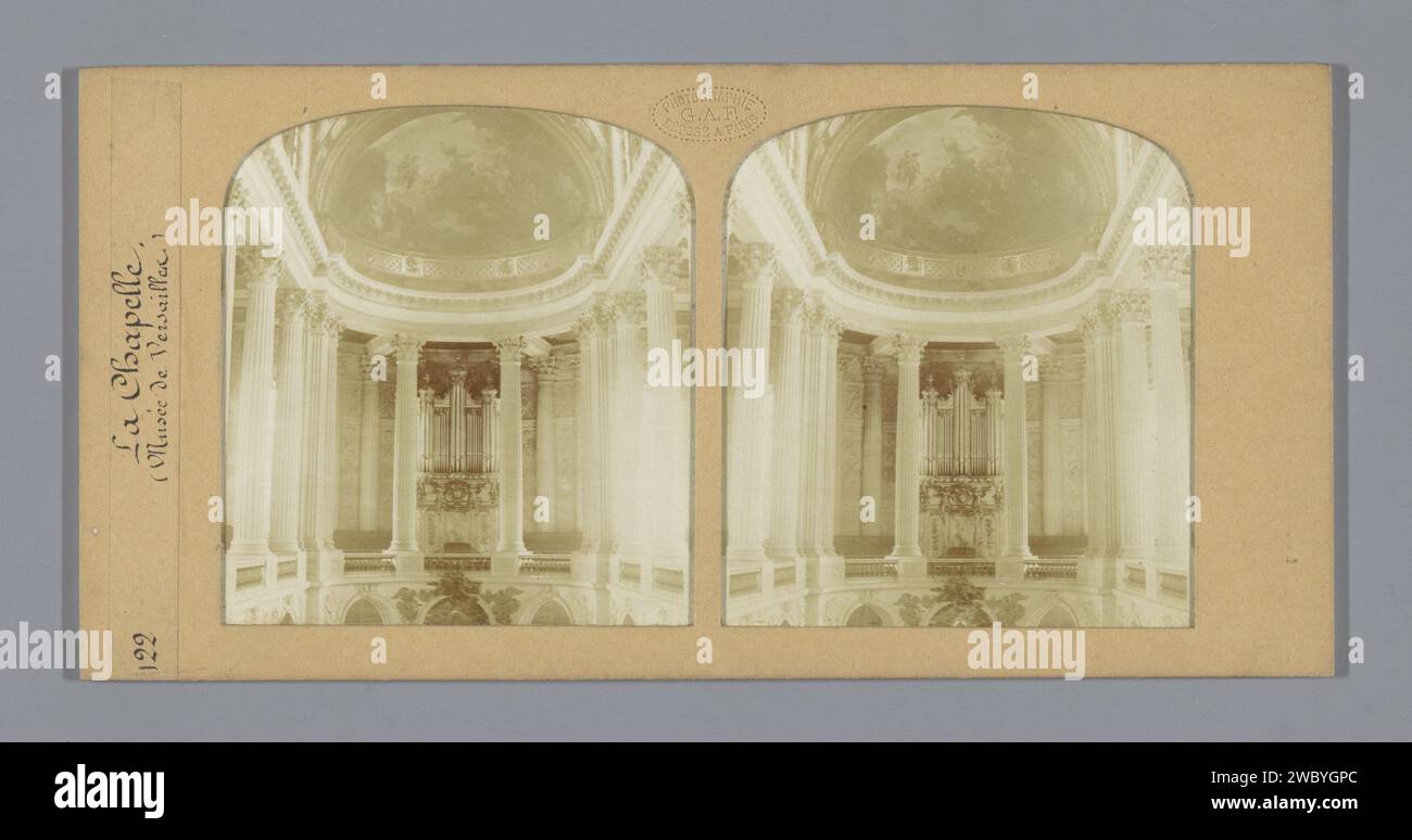 Interior of the Chapel at the Versailles palace, Florent Grau, 1858 ...