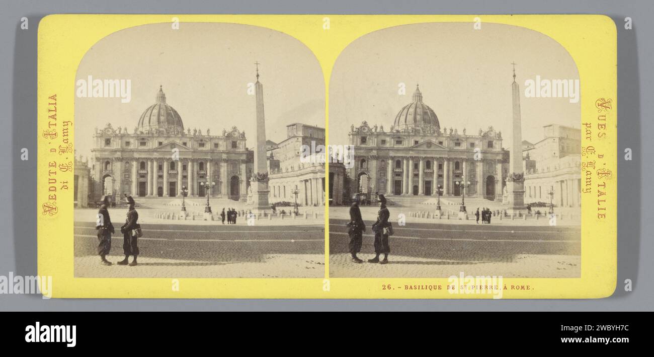Sint -Pietersbasiliek in Rome, Ernest Eléonor Pierre Lamy, 1861 - 1878 ...