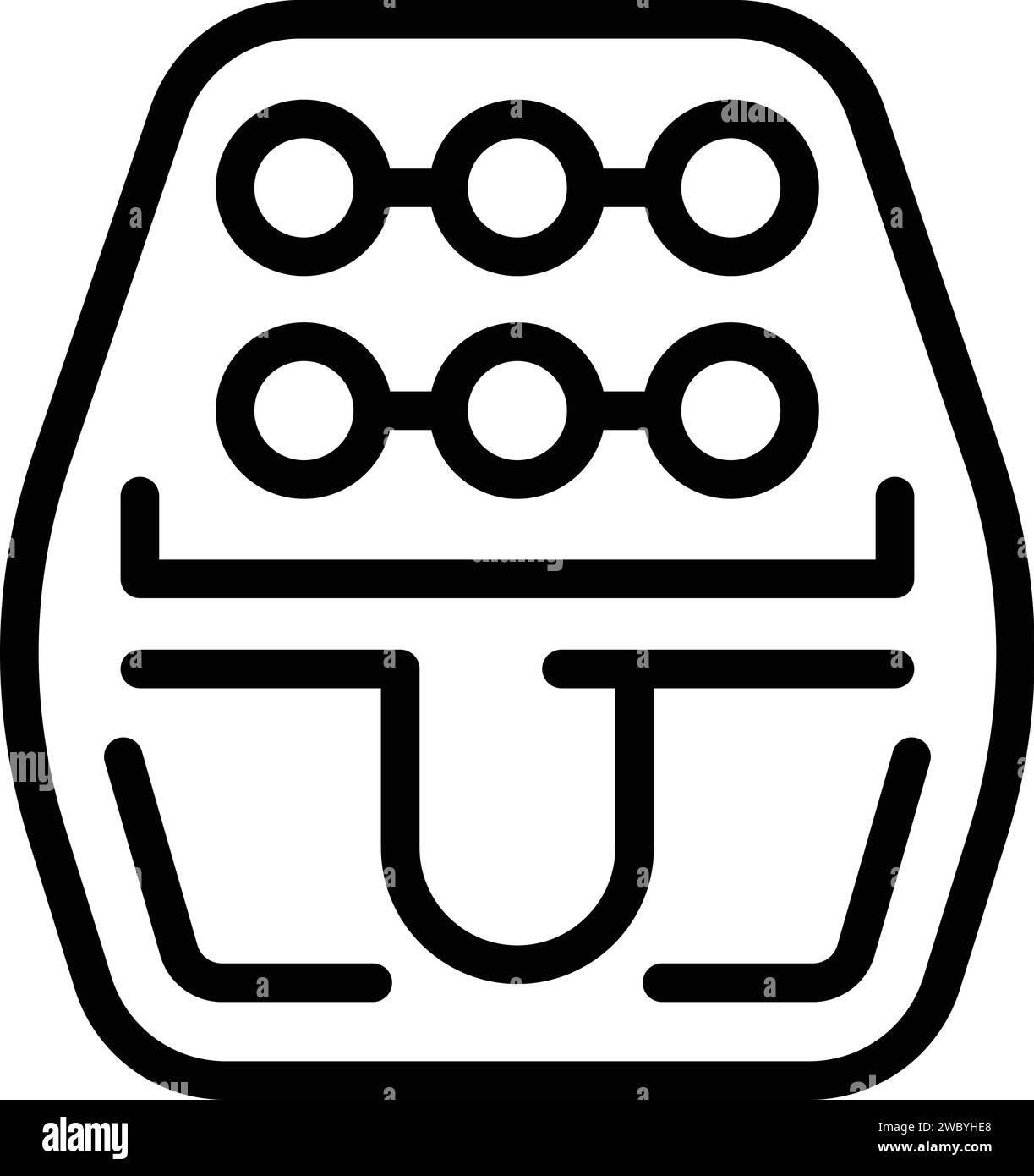 Modern air fryer icon outline vector. Hot bake. Cook healthy Stock ...