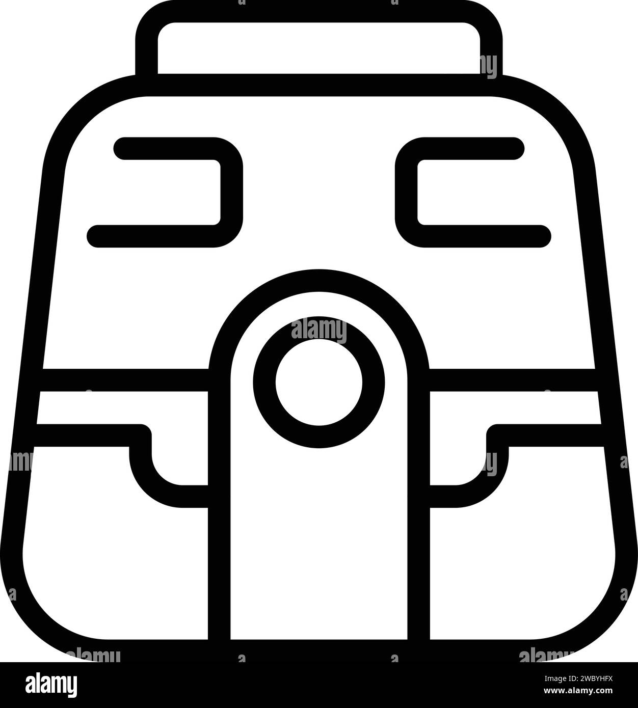 Fast grill machine icon outline vector. Air fryer. Cook healthy Stock ...